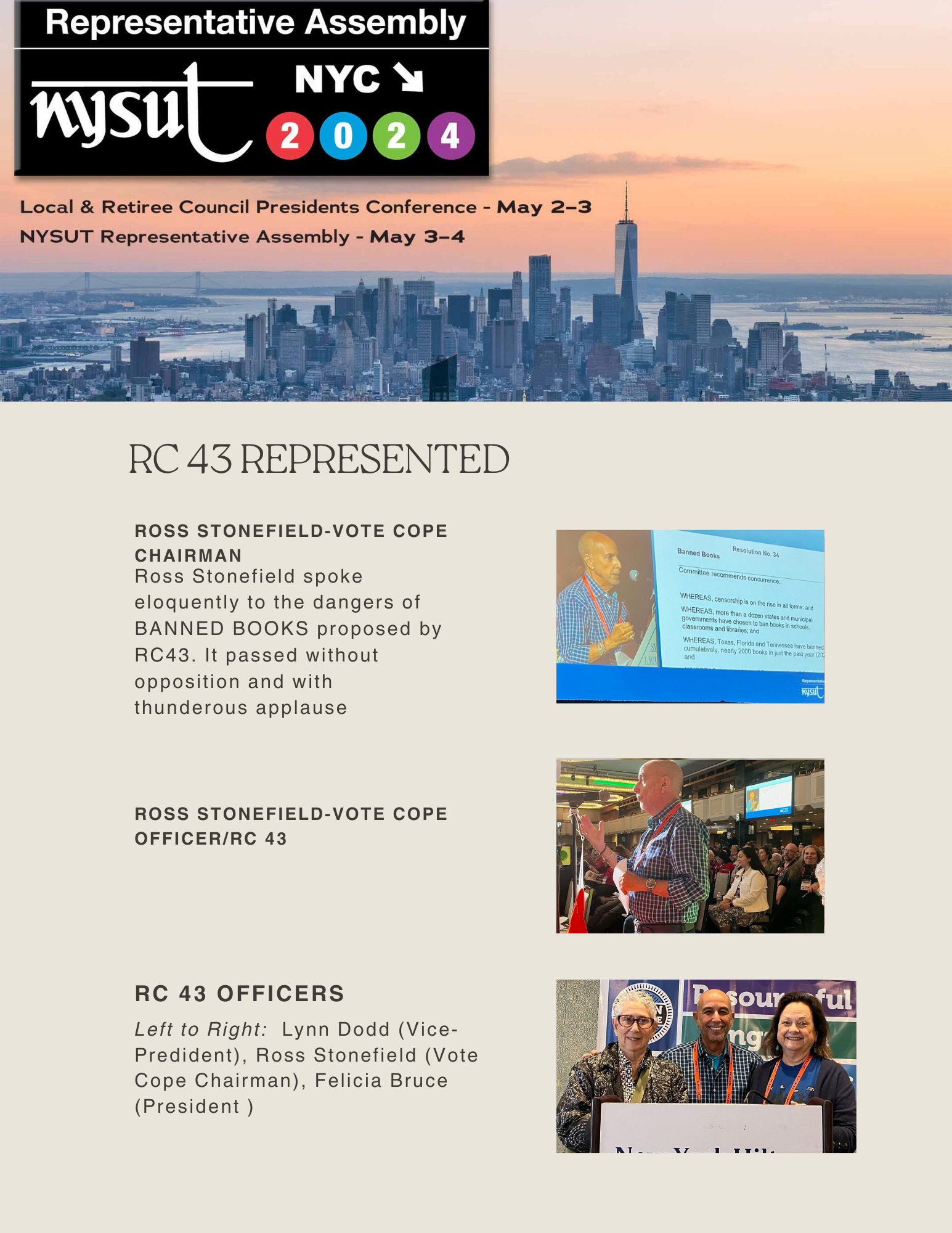 News | NYSUT Retiree Council 43